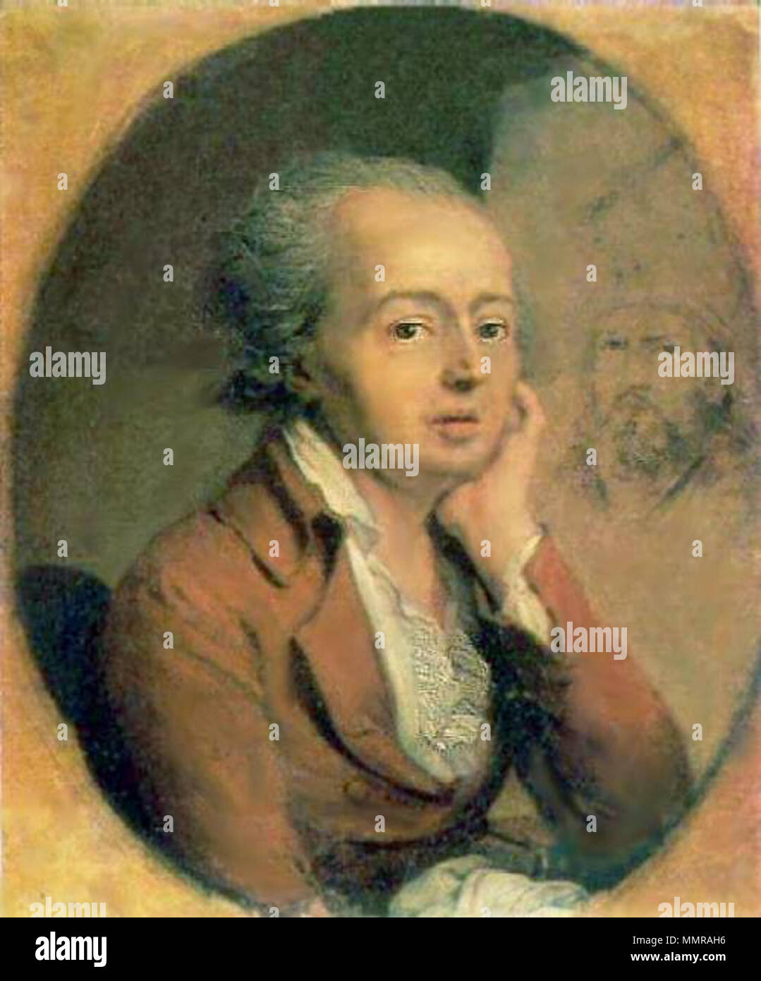 Portrait of Dmitry Levitzky (1735-1822), Russian painter. 1796. Borovikovsly Levitzky Stock ...