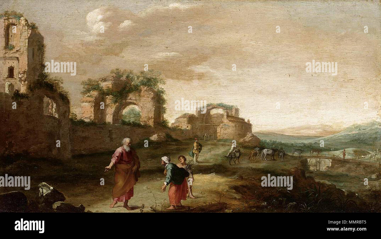 English: Elijah and the Widow of Zarephath . circa 1630. Bartholomeus ...