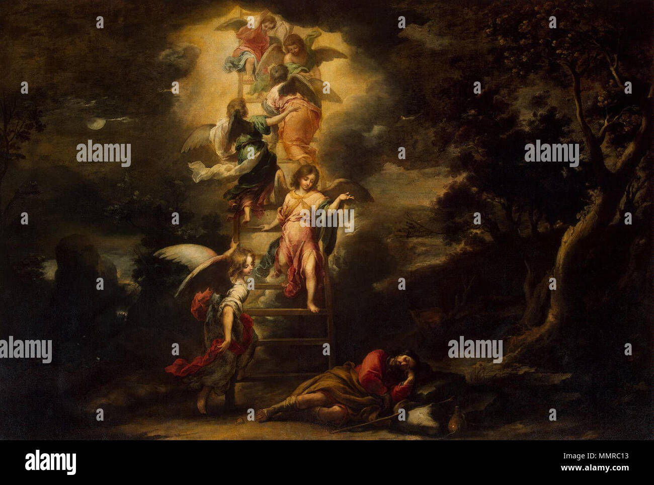 Bartolome murillo-sueño jacob Stock Photo - Alamy