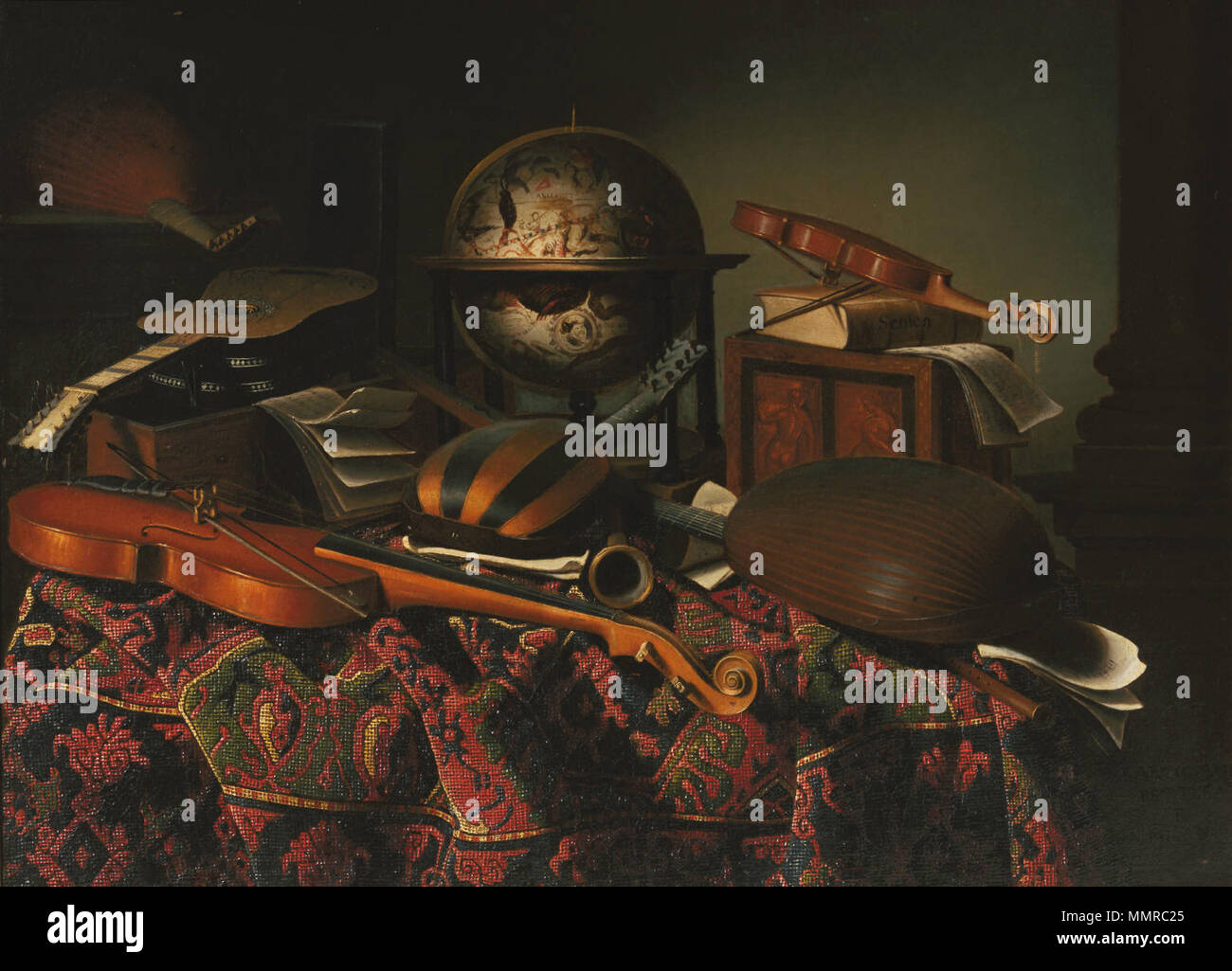 Still Life with Musical Instruments. 17th century. Bartolomeo Bettera ...