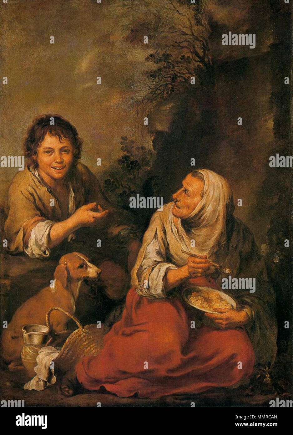 Bartolomé Esteban Perez Murillo - Old Woman and Boy - WGA16367 Stock ...