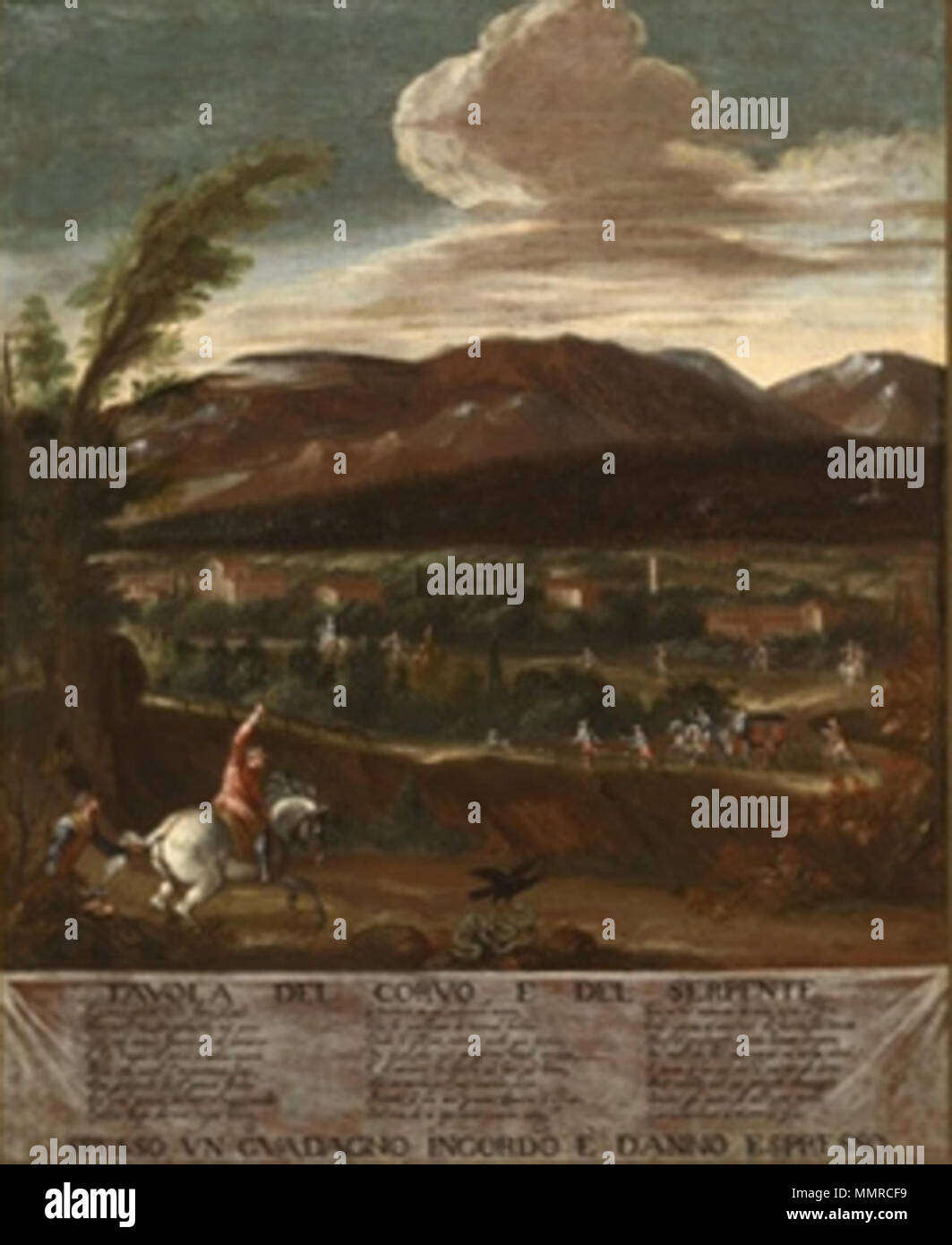 Basen o vrani in kači (ok. 1700 Stock Photo - Alamy