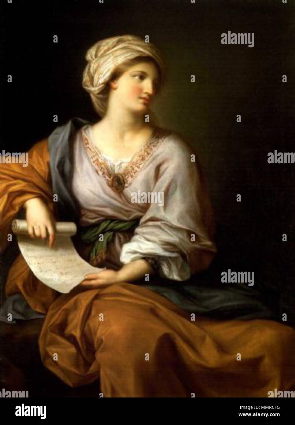 English: Portrait of Portrait of Emma Hamilton as a Sibyl . before 1798 ...