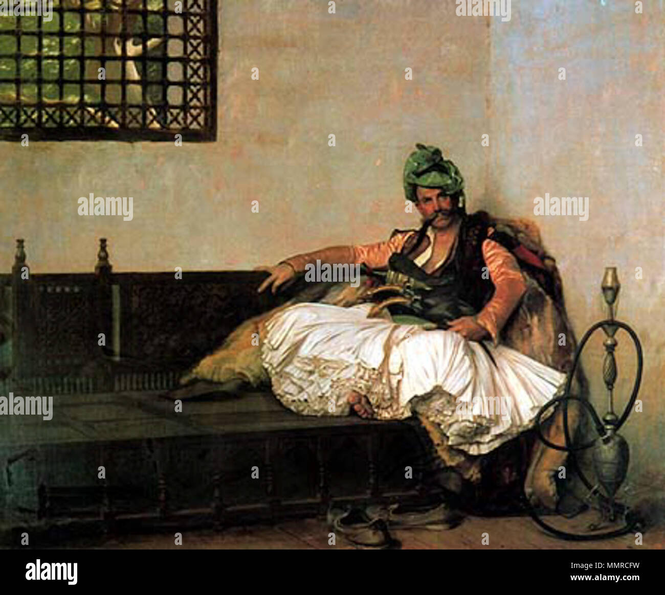 Bashi-Bazouk Chieftain. 1881. Basibozukchief Stock Photo - Alamy