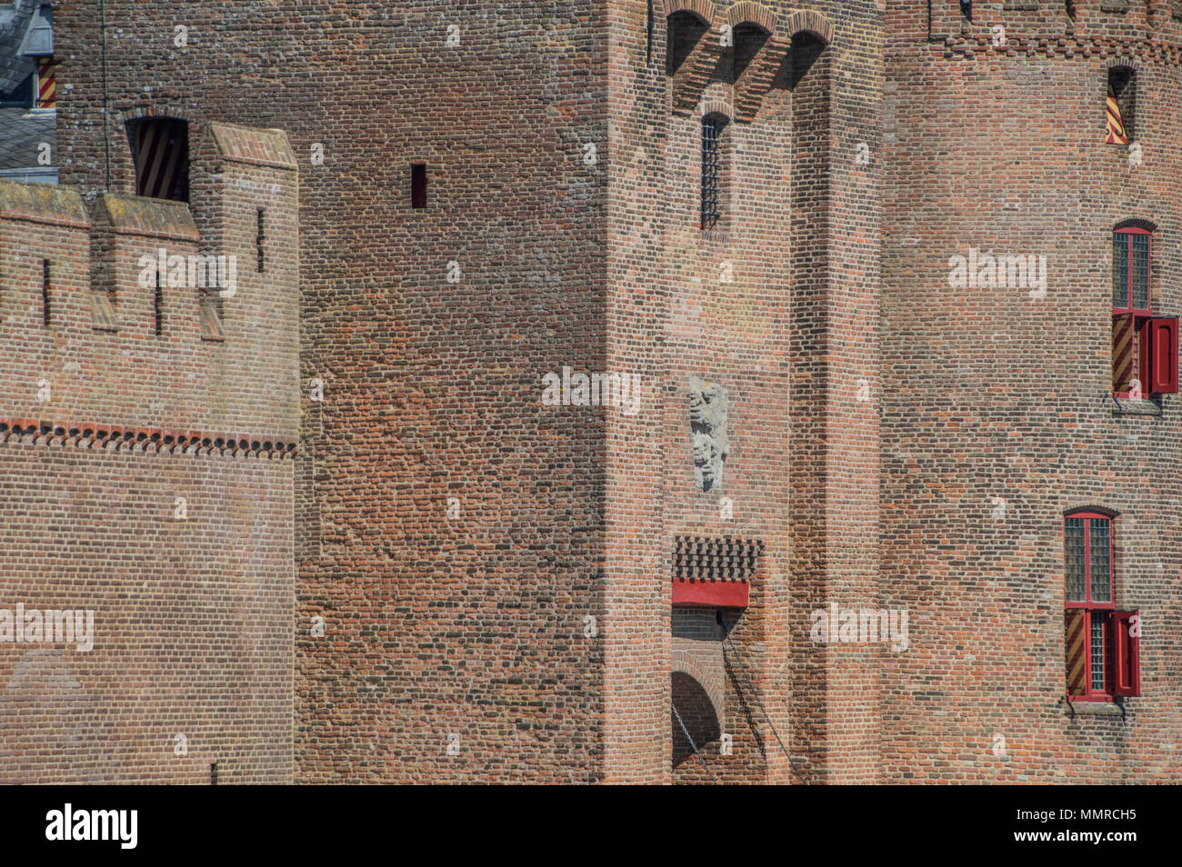 Detail Of The Muiderslot Castle At Muiden The Netherlands Stock Photo ...