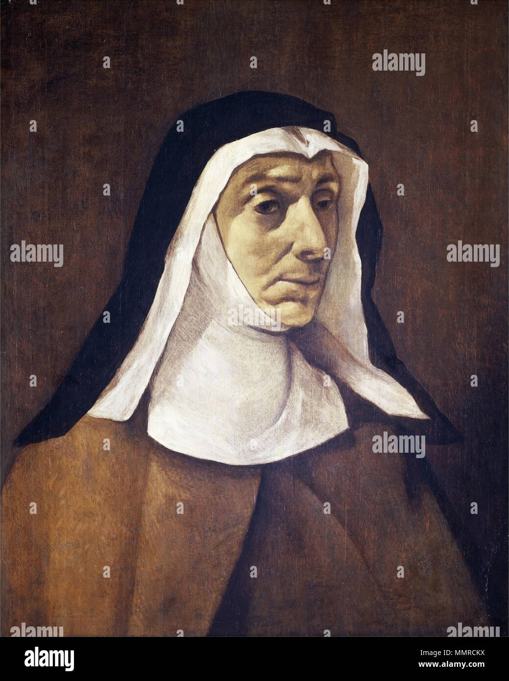 Old nun. 1611. Marcantonio Bassetti - Old nun (1611 Stock Photo - Alamy