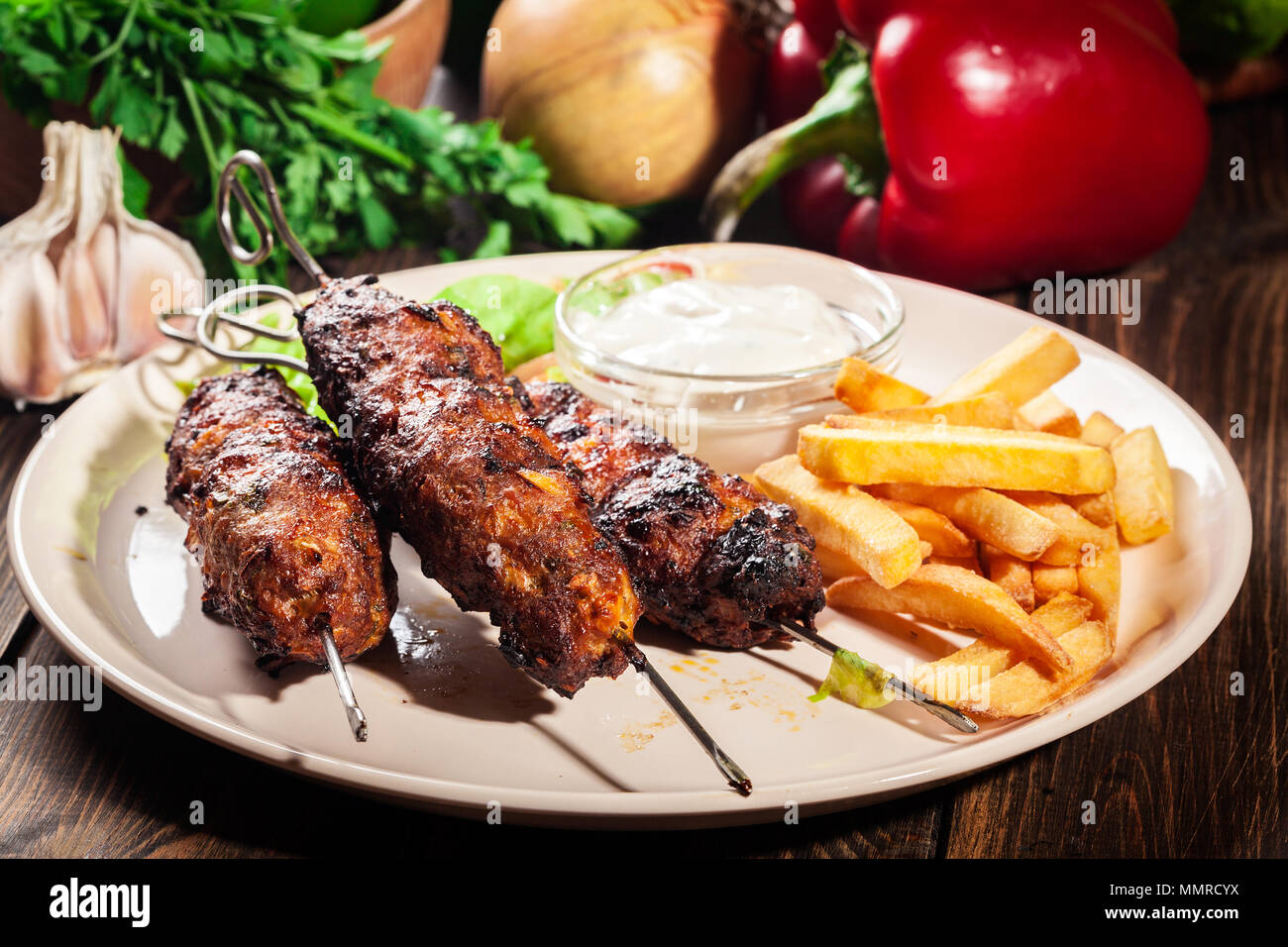 Doner kebab chips hi-res stock photography and images - Alamy