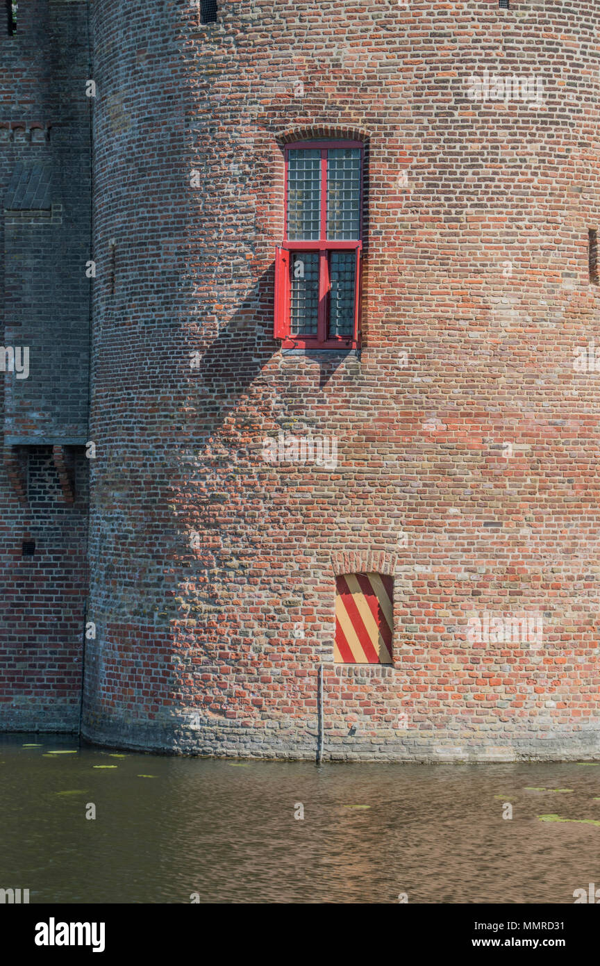 Detail Of The Muiderslot Castle At Muiden The Netherlands Stock Photo ...