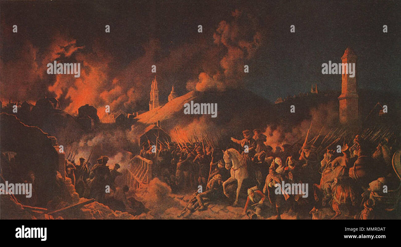 Battle of Polotsk. 1812. Battle polotsk Stock Photo - Alamy