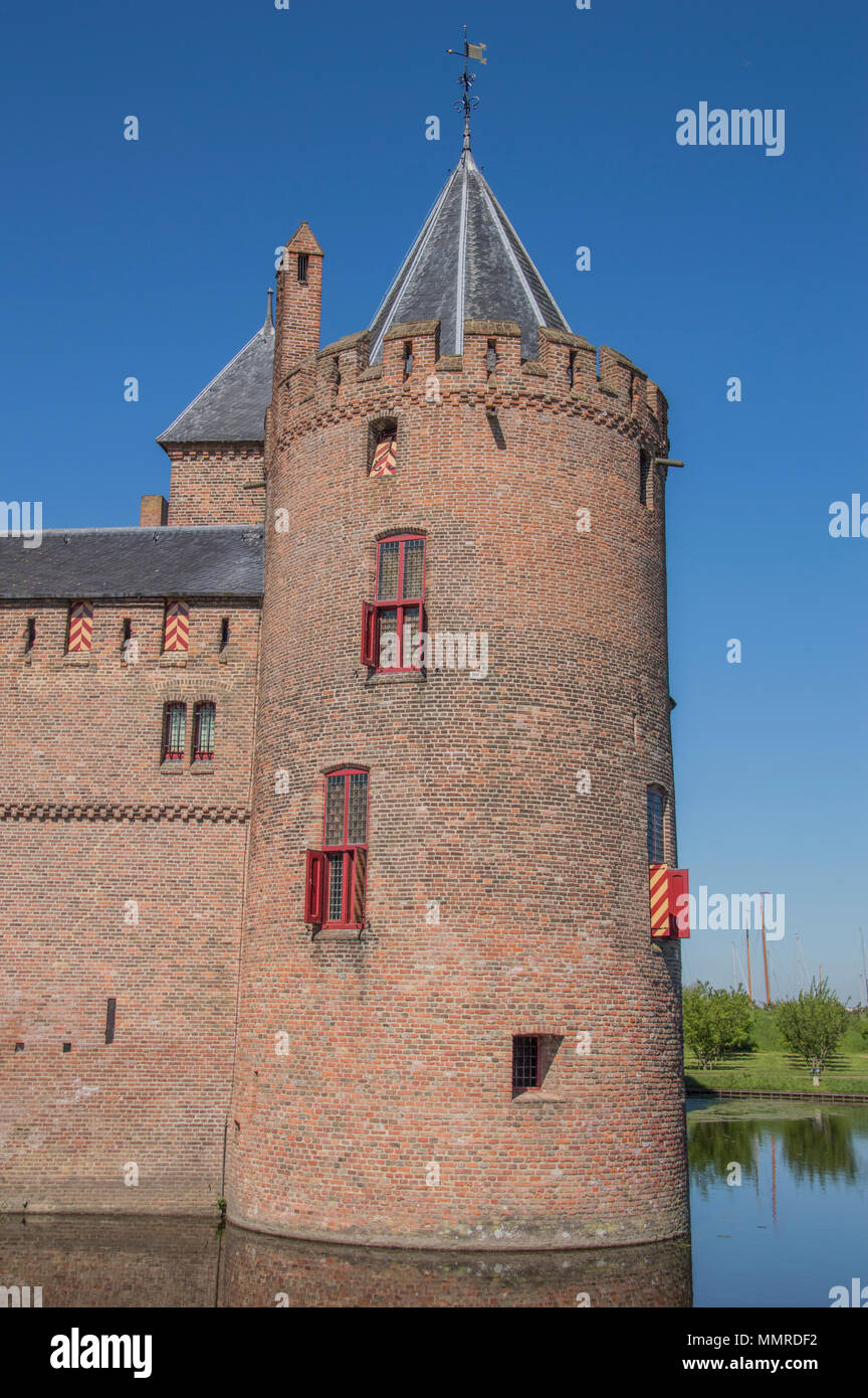 Detail Of The Muiderslot Castle At Muiden The Netherlands Stock Photo ...