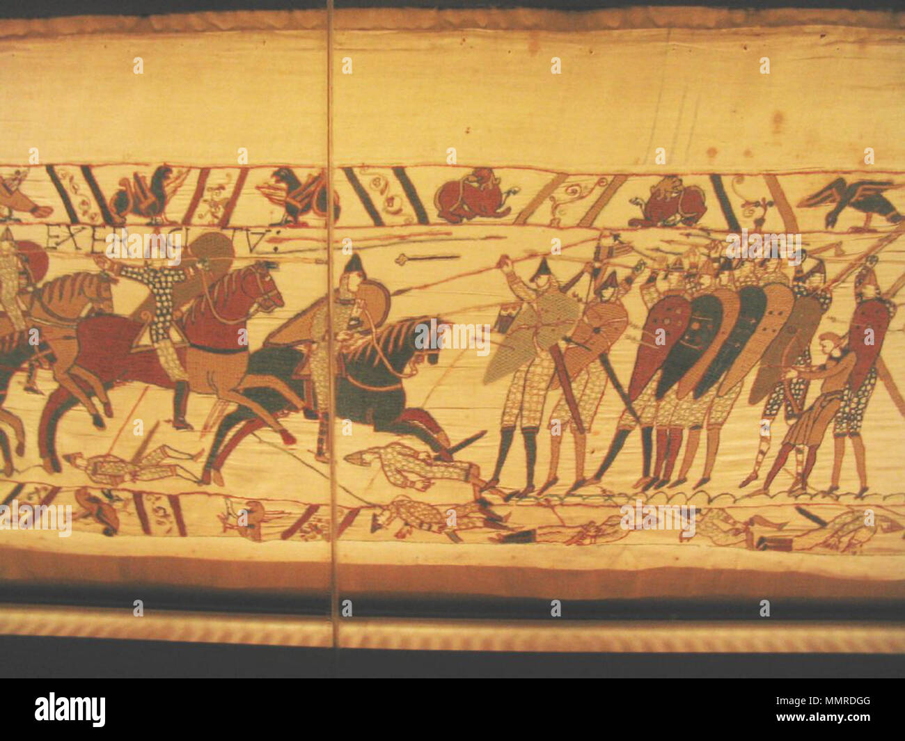 . Bayeux Tapestry fragment . photo by Gabriel Seah Bayeux Tapestry 4 ...