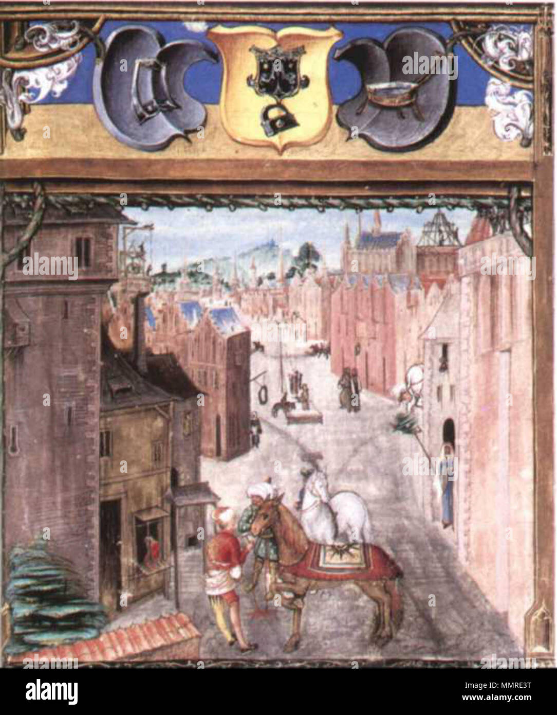 English: 'Blacksmith', a leaf from the 'Balthasar Behem Codex'. Polski ...