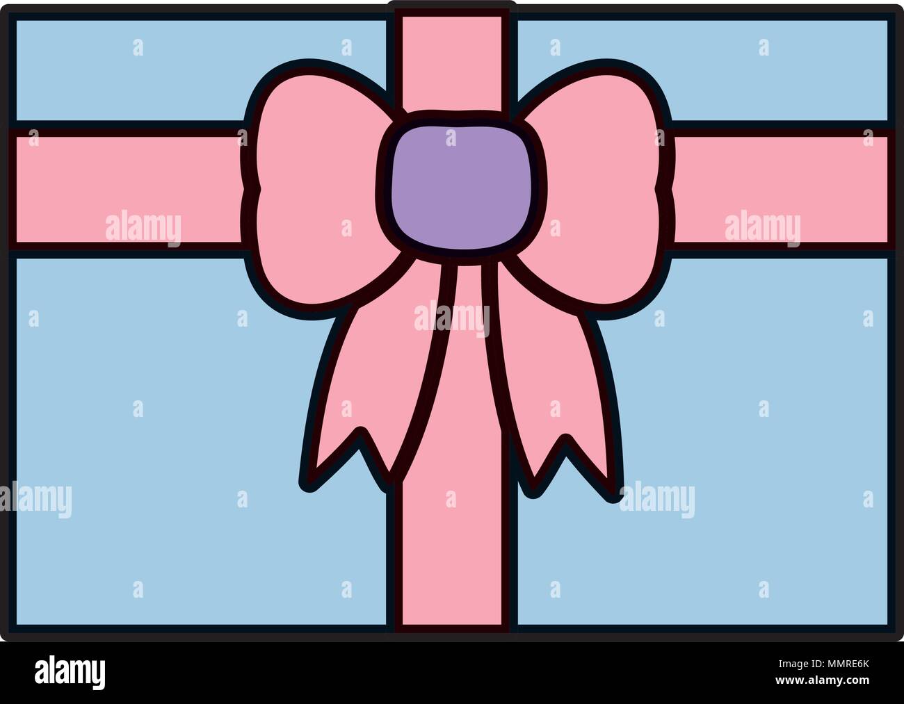 Anniversary gift concept close Stock Vector Images - Alamy