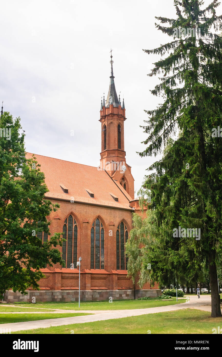 Catholic church of St. Mary of the Scapular. Druskininkai, Lithuania ...