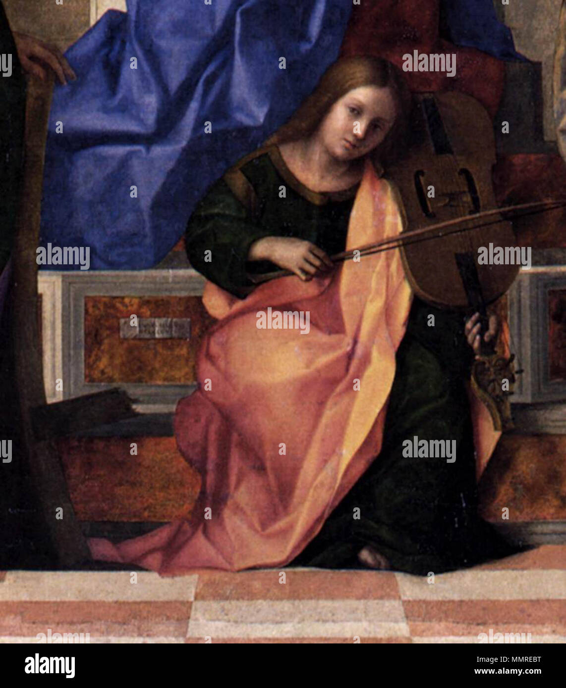English: San Zaccaria Altarpiece (detail) . 1505. Pala di san zaccaria ...
