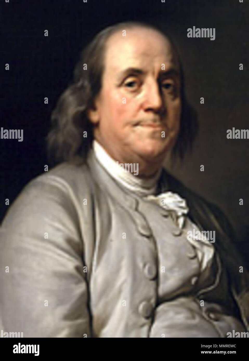 . Portrait of Benjamin Franklin} Benjamin Franklin. circa 1785 ...
