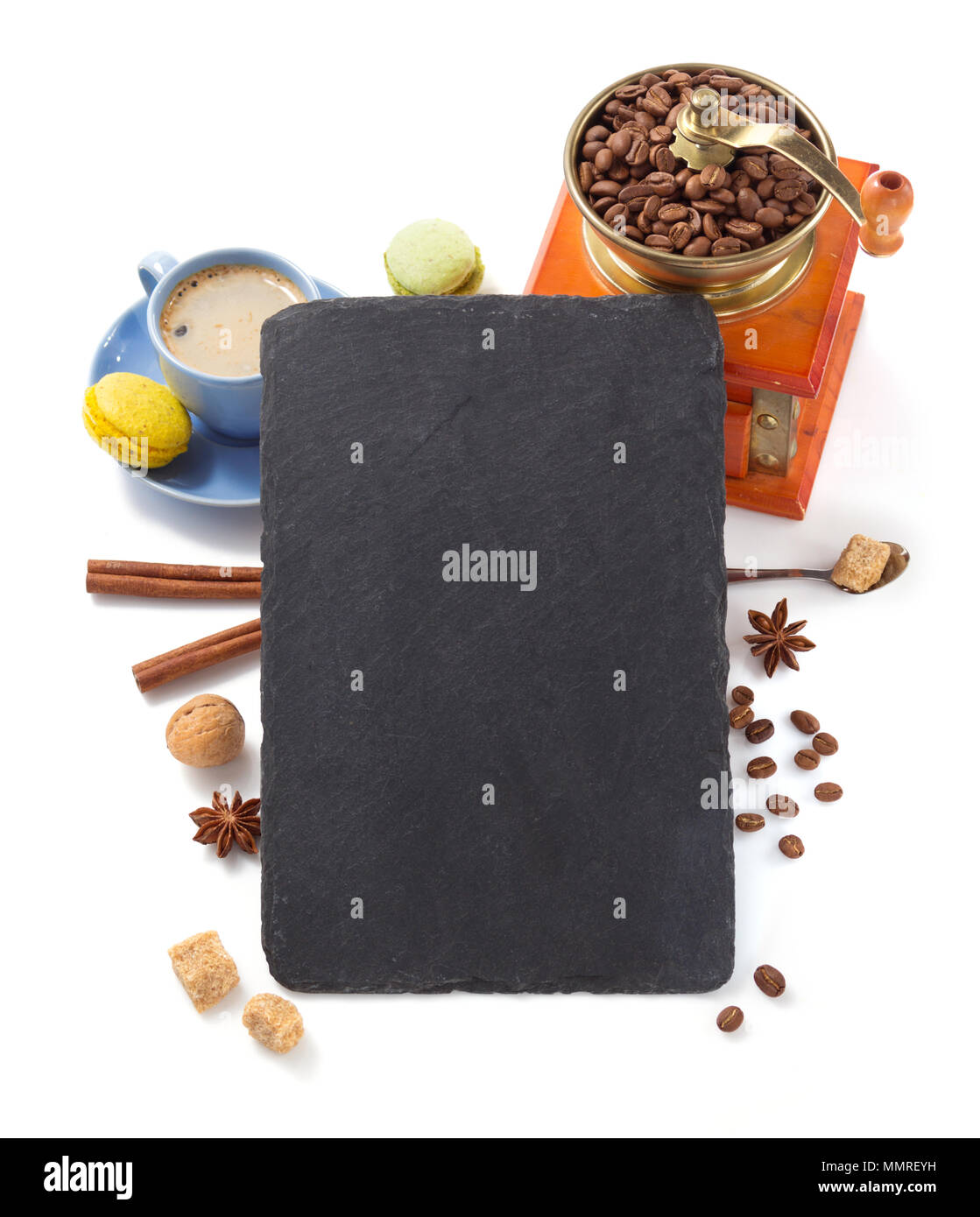 Menu coffee shop set Cut Out Stock Images & Pictures - Alamy