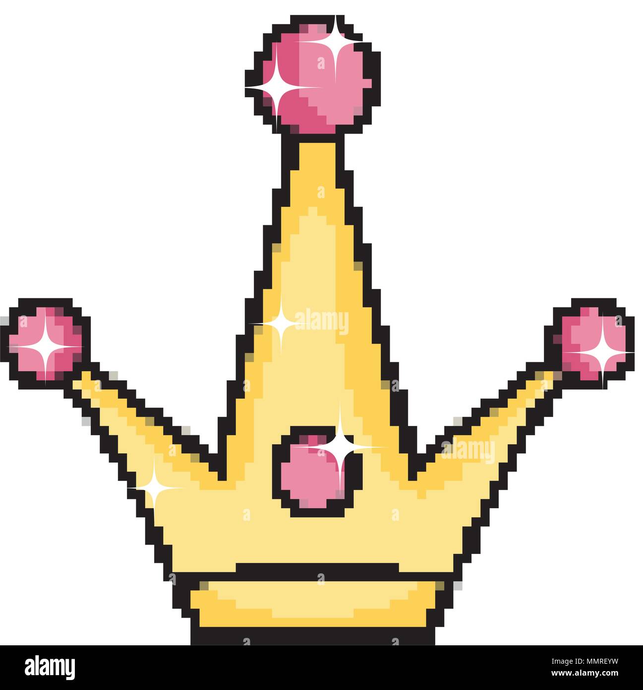 Pixel crown hi-res stock photography and images - Alamy