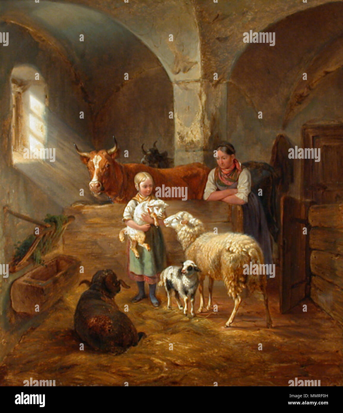 German: Im Stall Benno Adam Im Stall Stock Photo - Alamy