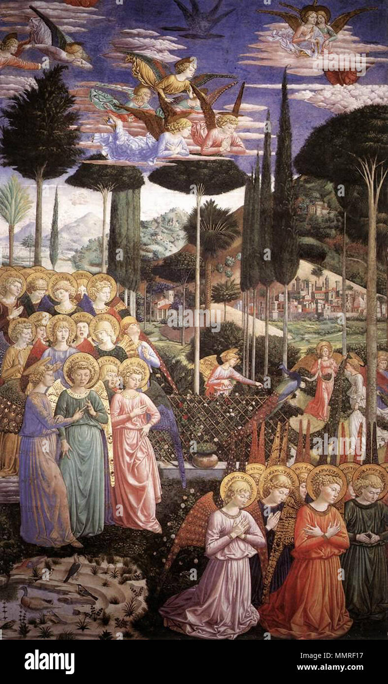 English: Angels Worshipping (left side of the chancel) . between 1459 ...