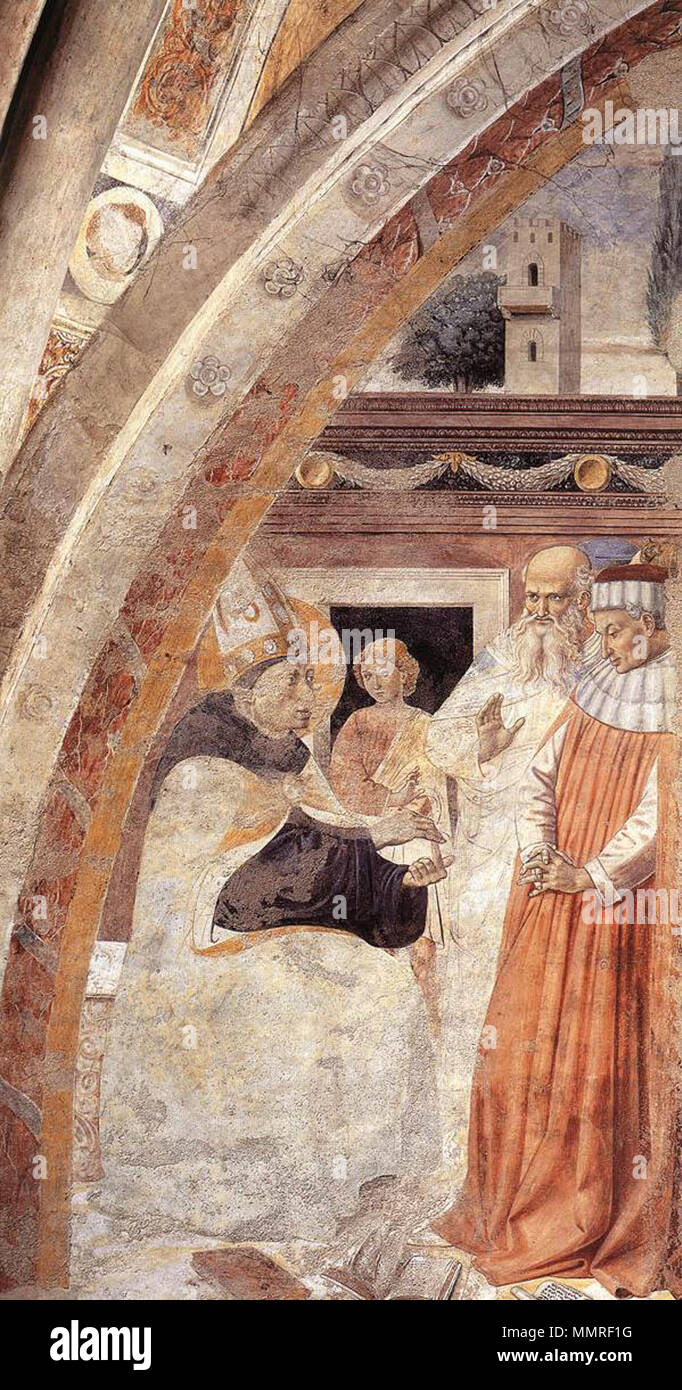 Conversion of the Heretic (scene 15, east wall). between 1464 and 1465 ...