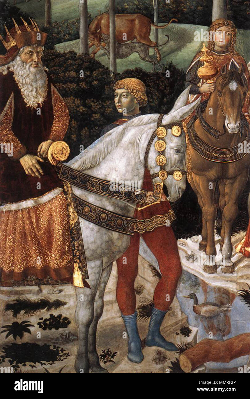 Procession of the Oldest King (detail). between 1459 and 1460. Benozzo ...