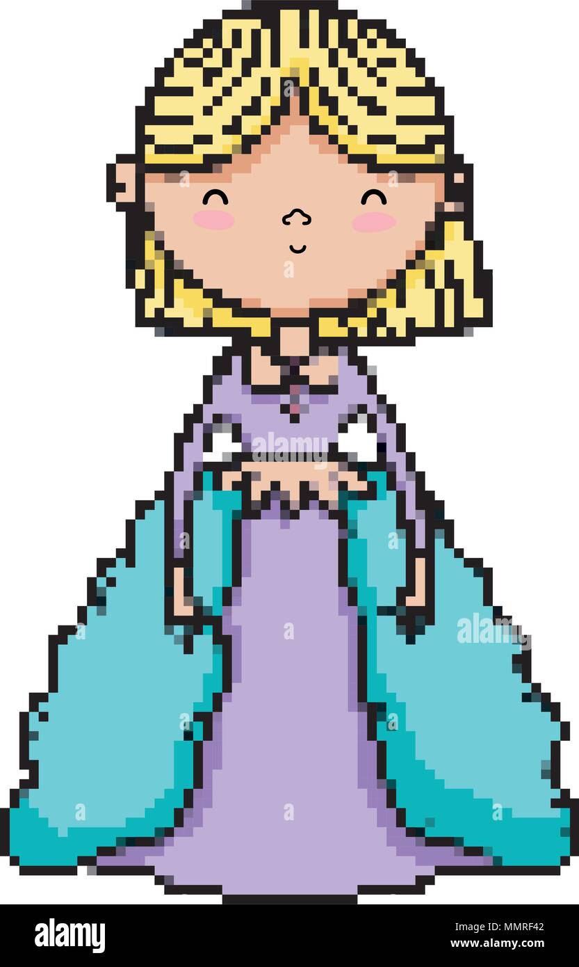 Pixel princess Stock Vector Images - Alamy