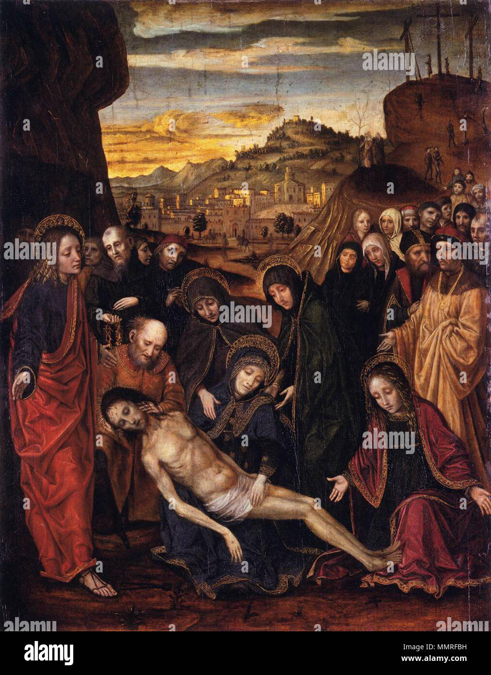 The lamentation over the dead Christ. circa 1485. Bergognone ...
