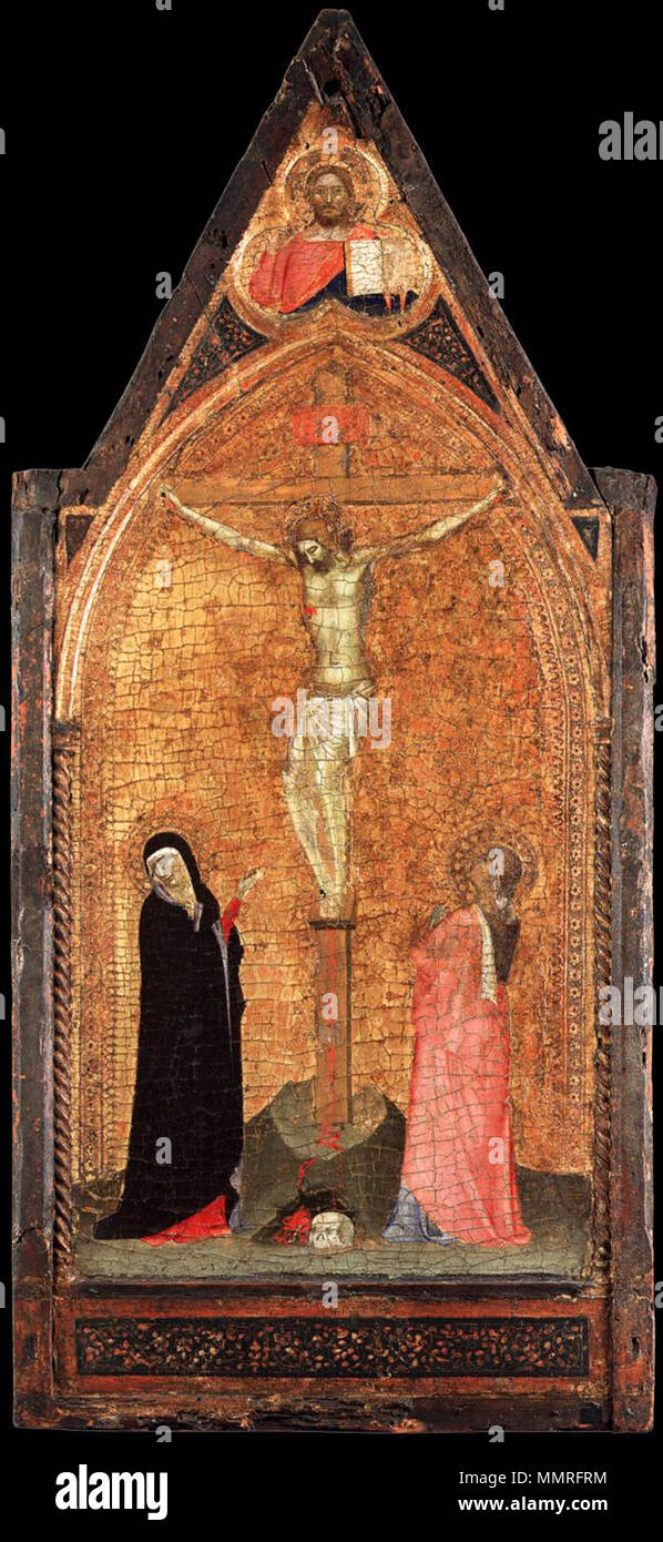 Crucifixion Circa 1340 Bernardo Daddi Crucifixion Wga05858 Stock