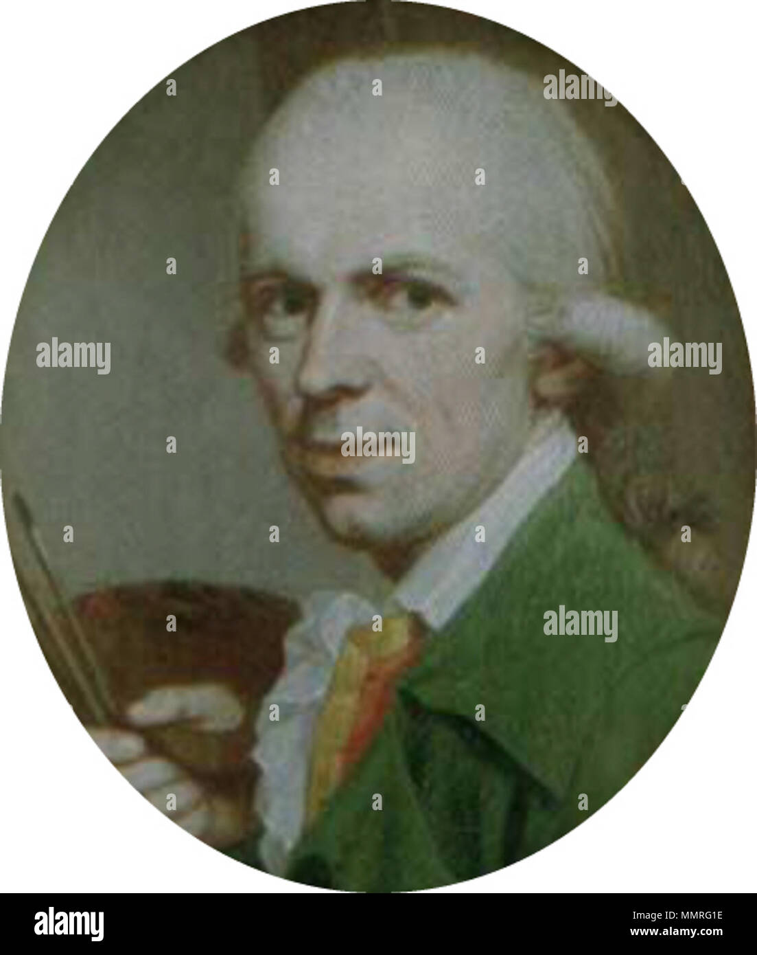 Self-portrait. circa 1800. Conrad Geiger Stock Photo - Alamy