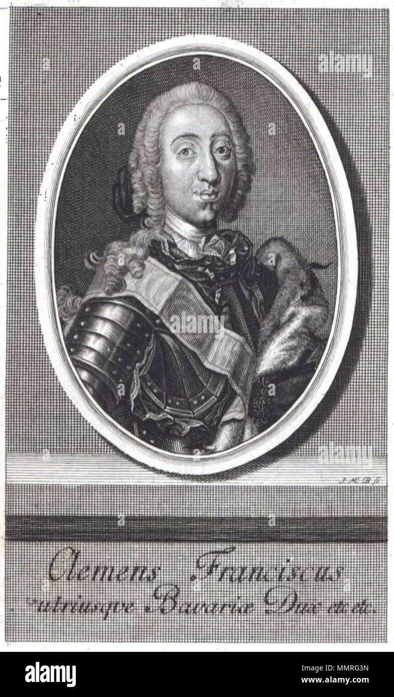 . English: Portrait of the Duke Clement Francis of Bavaria (1722-1770 ...