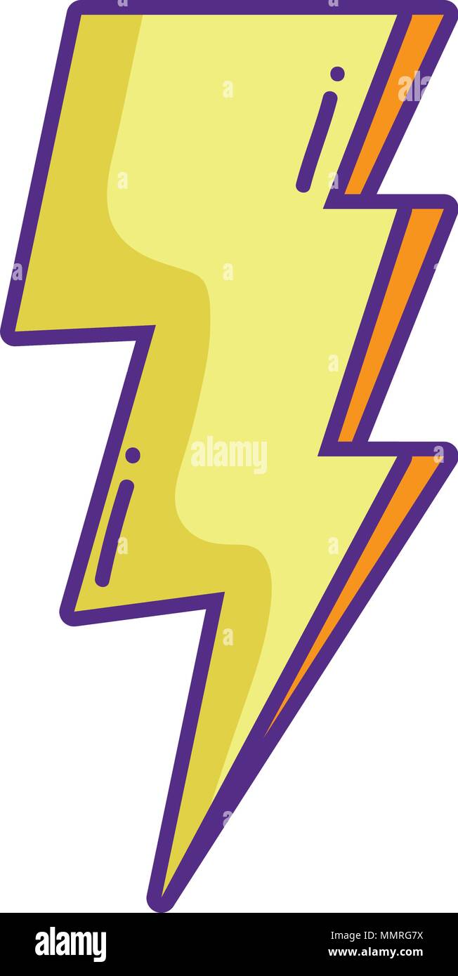 electric thunder weather to danger sign Stock Vector Image & Art - Alamy