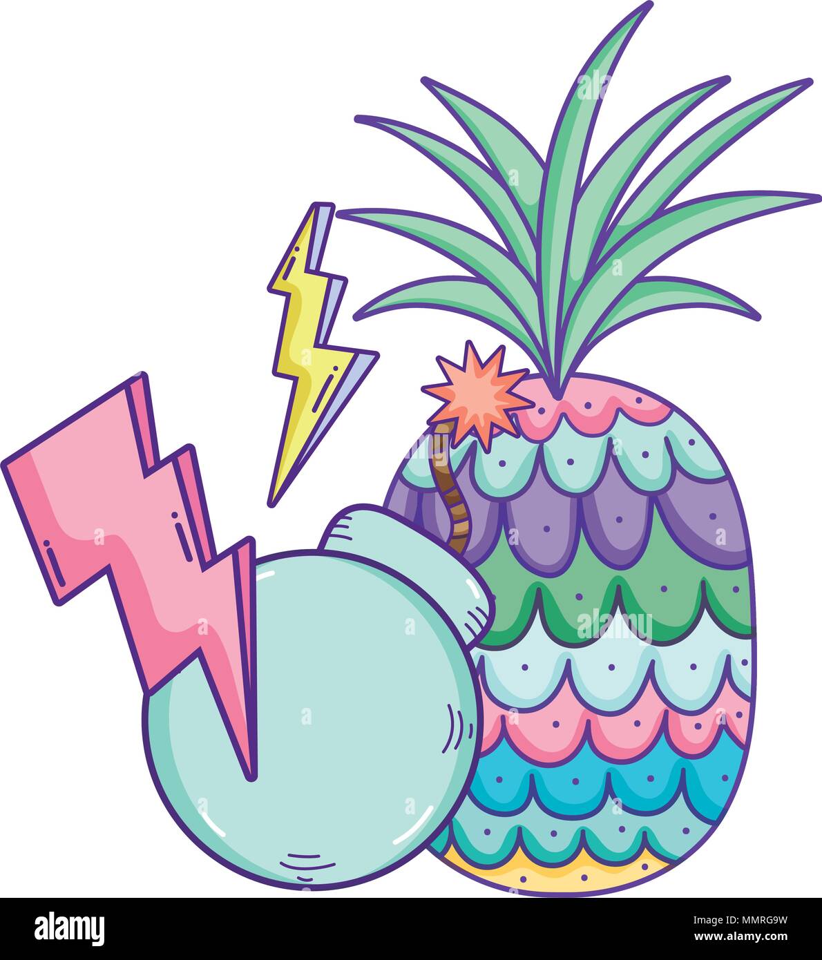 Bomb fruit Stock Vector Images - Alamy