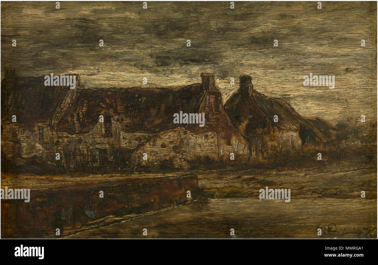 English: Landscape . between 1860 and 1890. Willem Linnig II ...