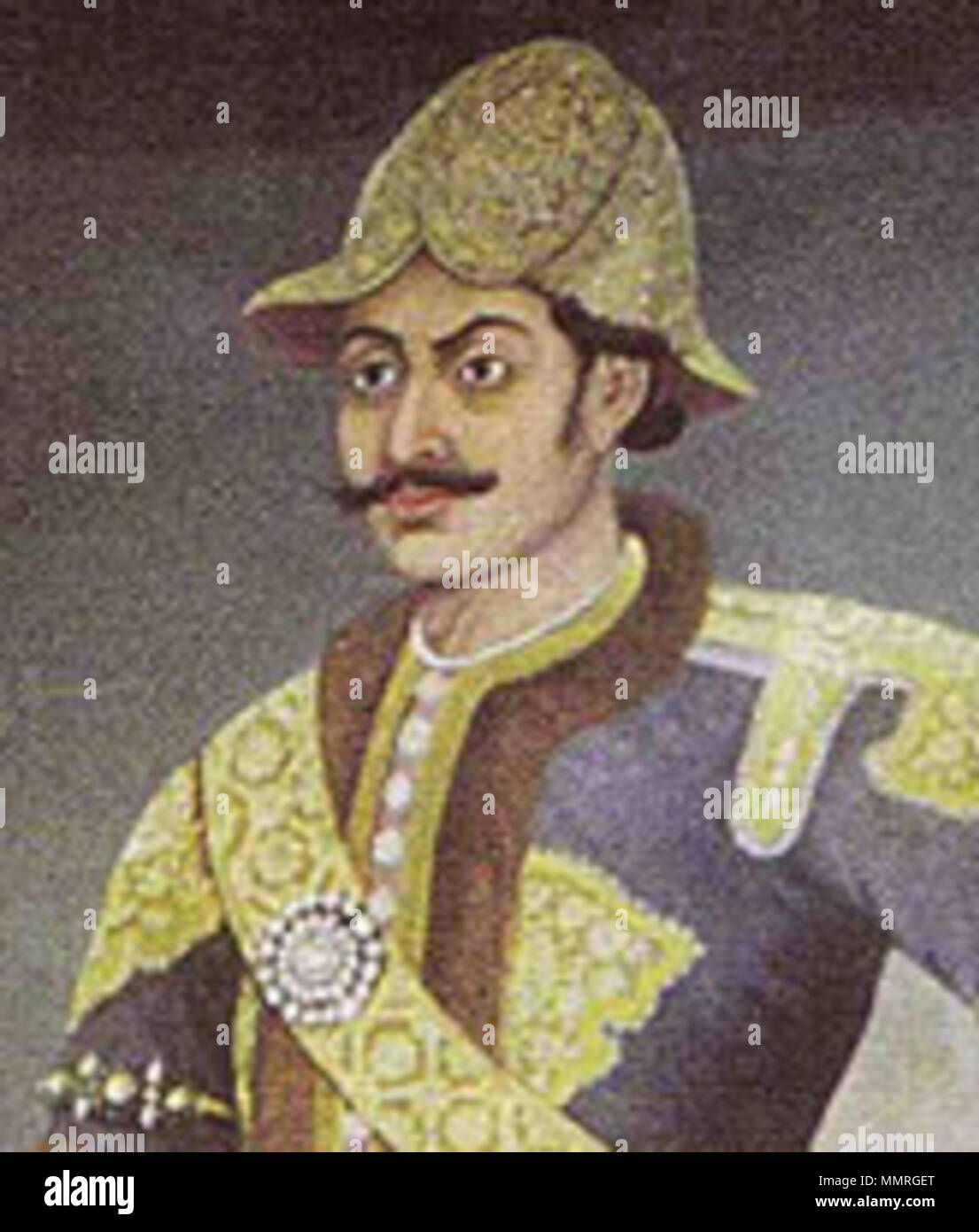 . English: Painting of Bhimsen Thapa in National Museum of Nepal. . 19 ...