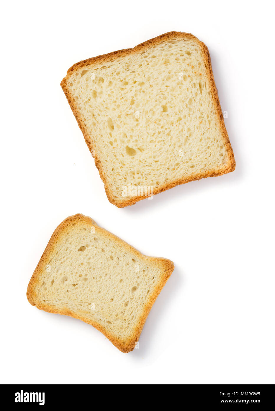 sliced bread isolated on white background Stock Photo - Alamy