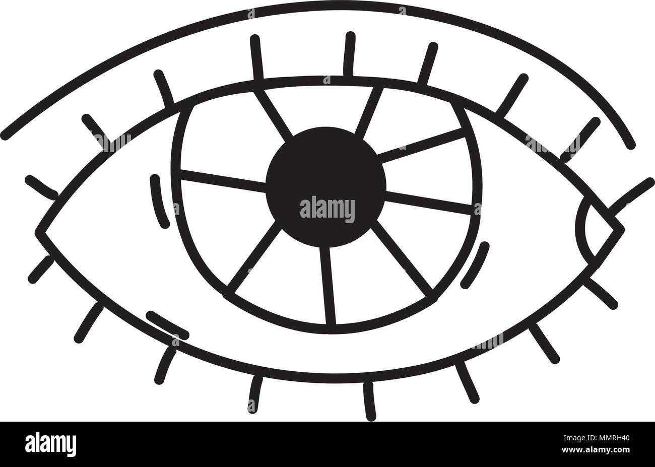 line human eye optical vision icon Stock Vector Image & Art - Alamy