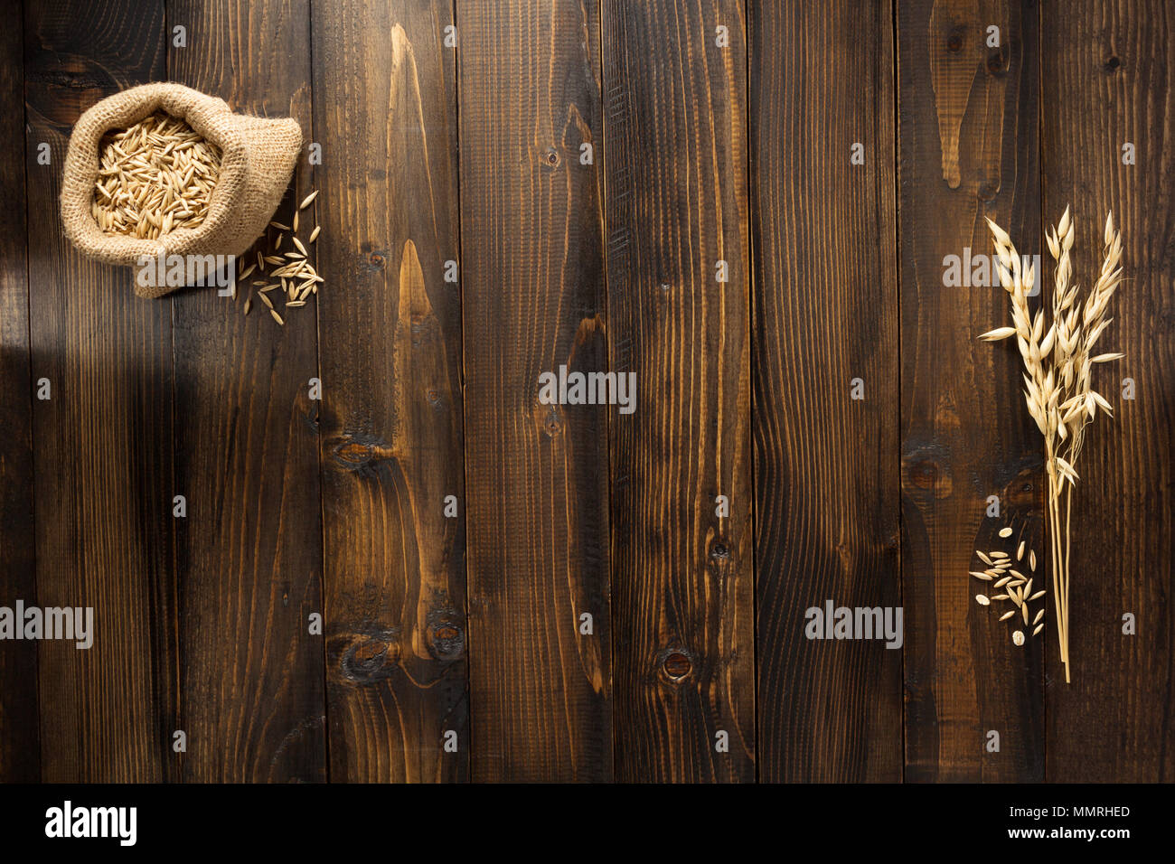 bread and bakery products on wood background Stock Photo - Alamy