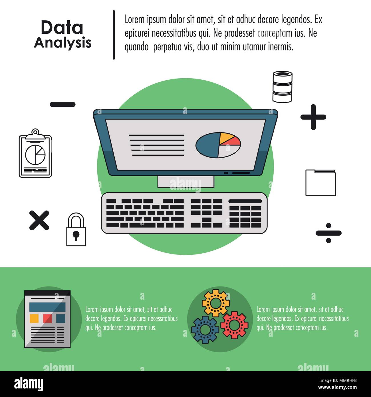 Data analysis infographic Stock Vector Image & Art - Alamy