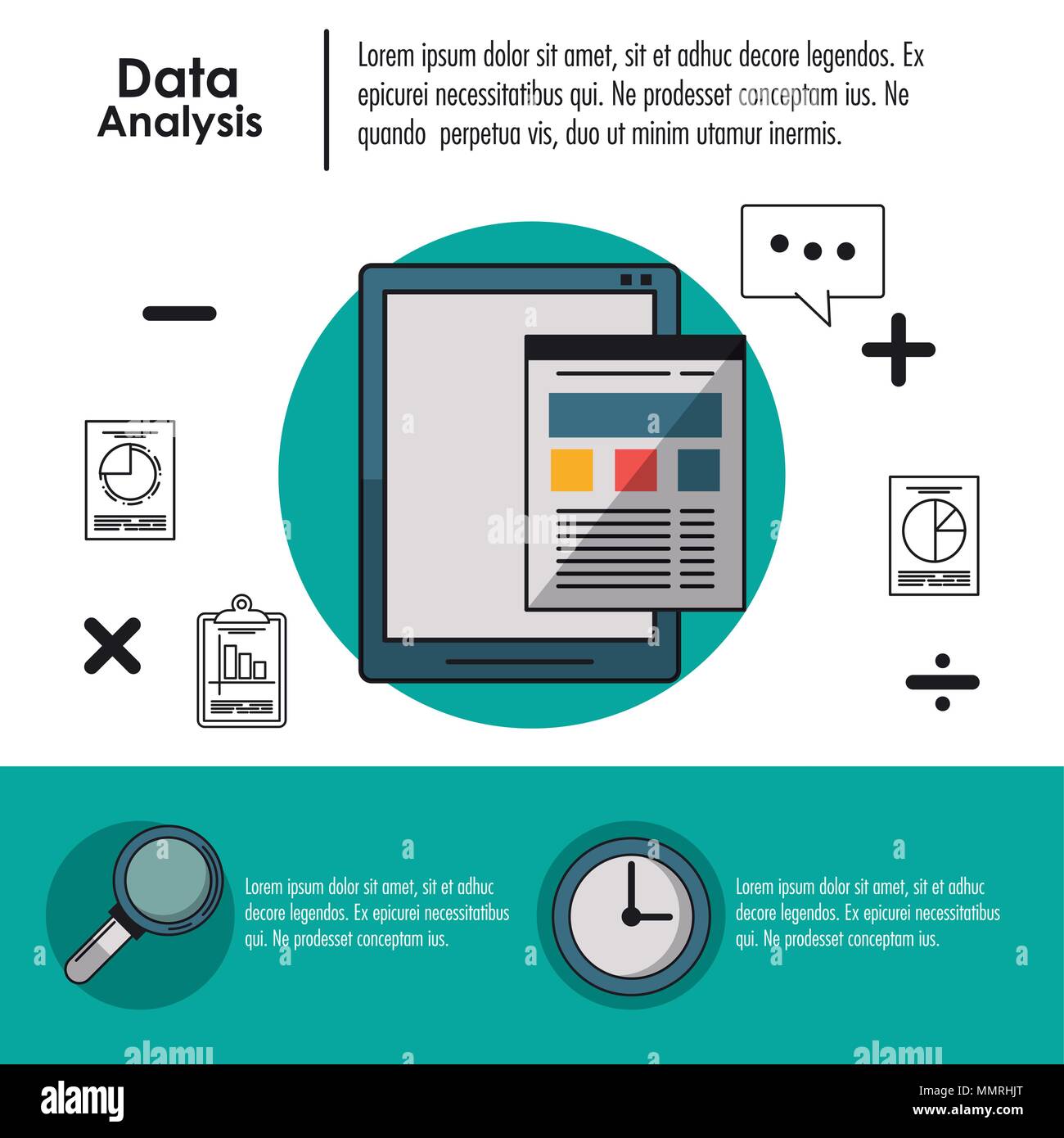 Data analysis infographic Stock Vector Image & Art - Alamy