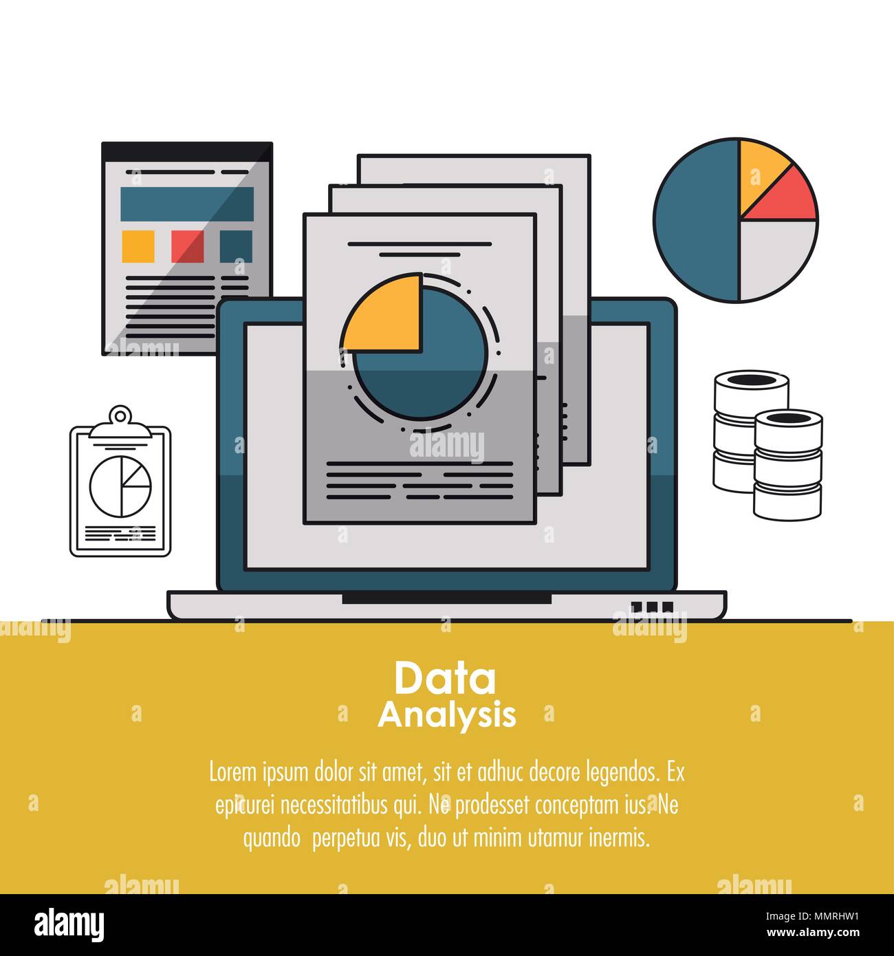Data analysis infographic Stock Vector Image & Art - Alamy