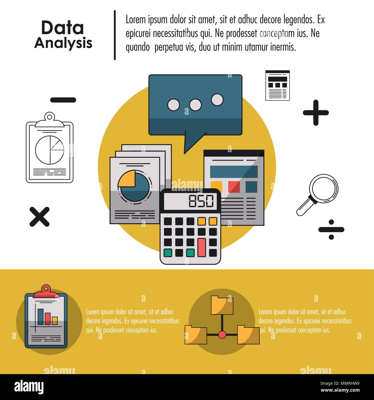 Data analysis infographic Stock Vector Image & Art - Alamy