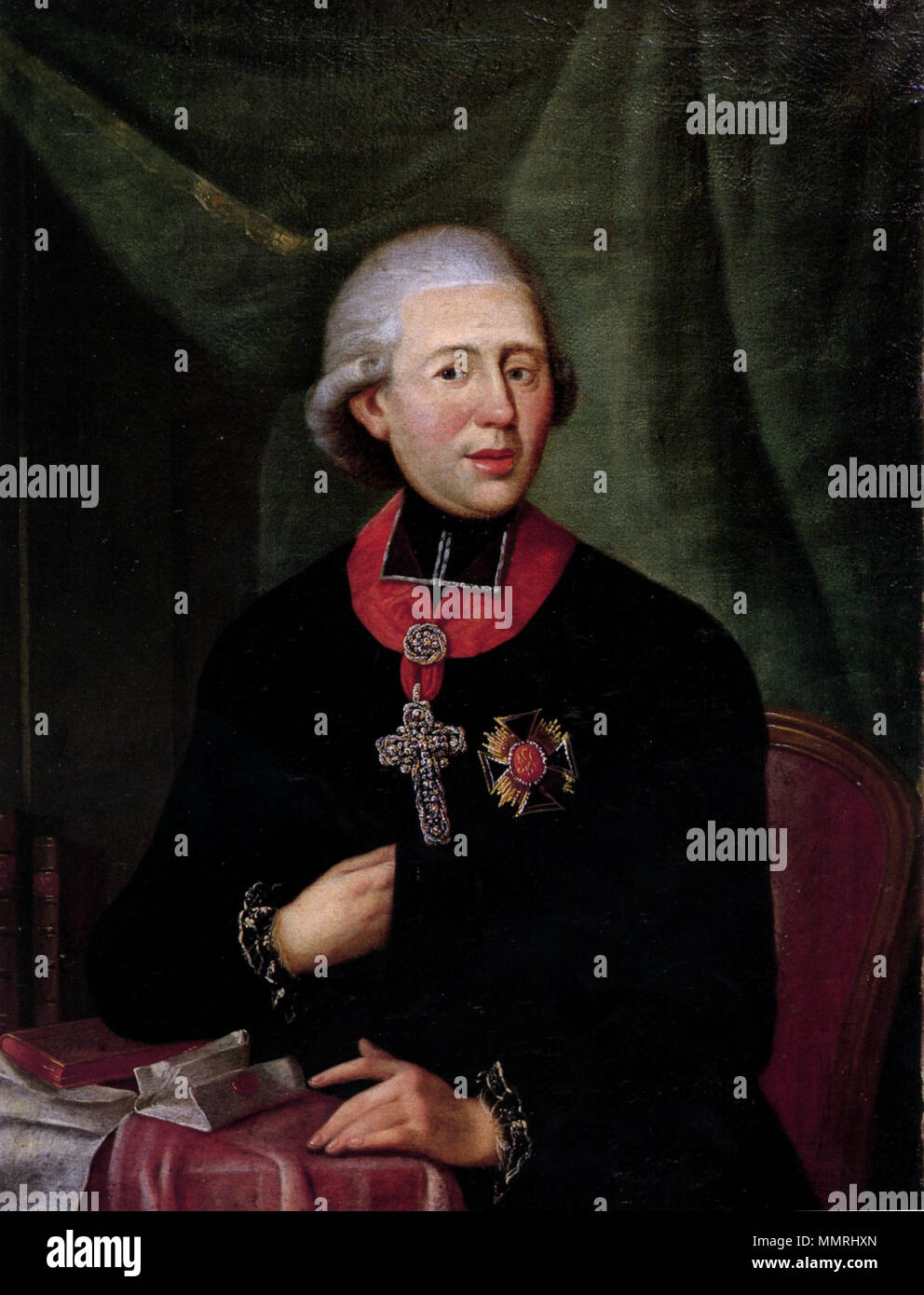 Portrait of Karl Theodor von Dalberg (1744-1817), archbishop of Mainz ...