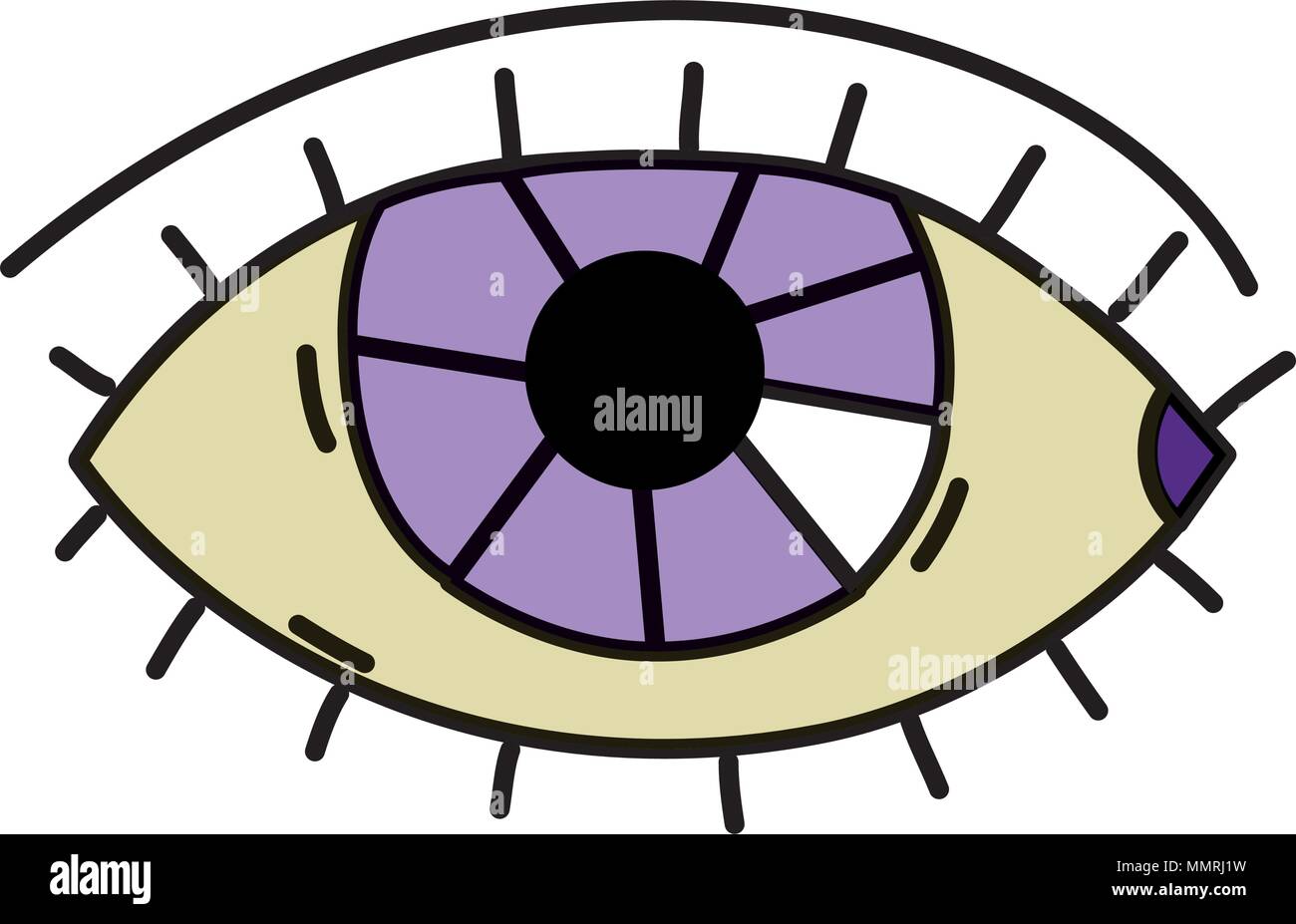 color human eye optical vision icon Stock Vector Image & Art - Alamy