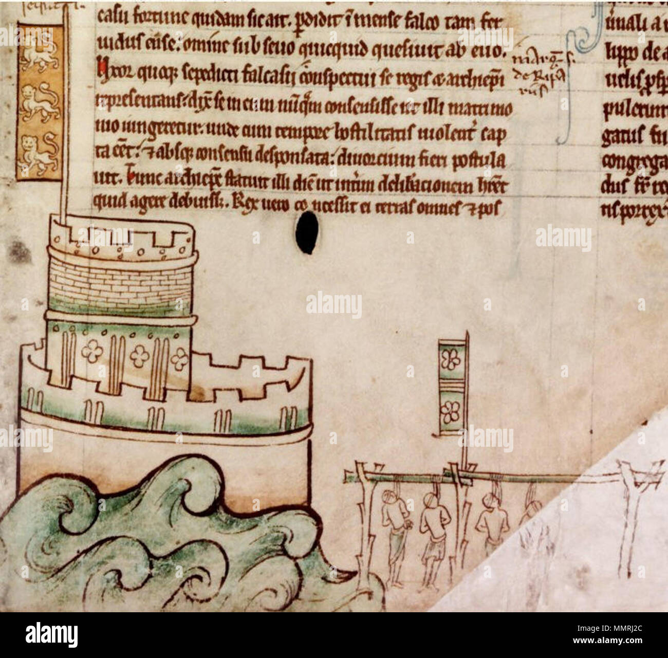 . English: The siege of Bedford Castle and the execution of its ...