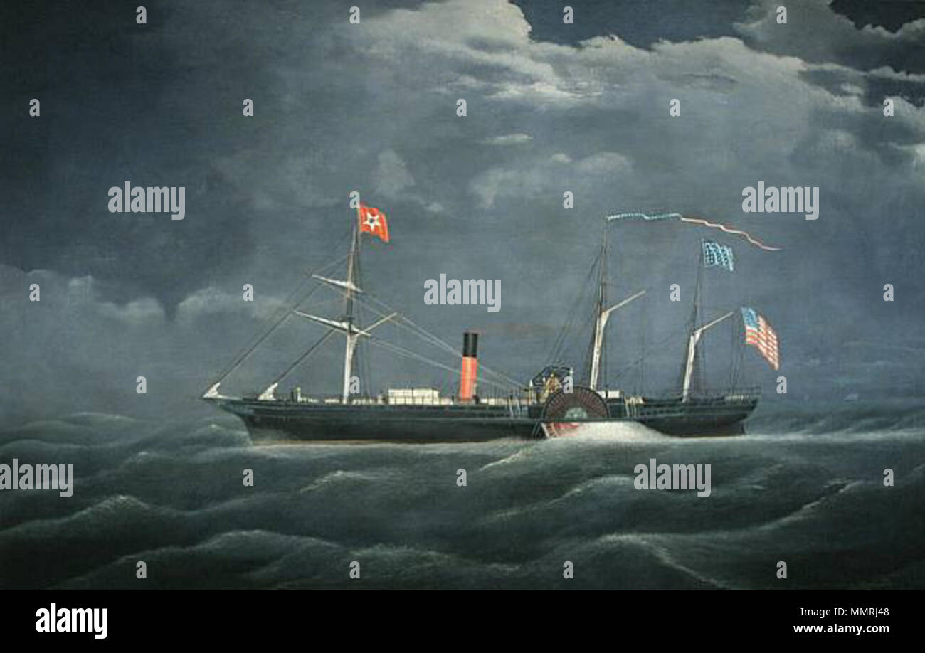 . English: Black Warrior, 1852 steamship, involved in the Black Warrior ...