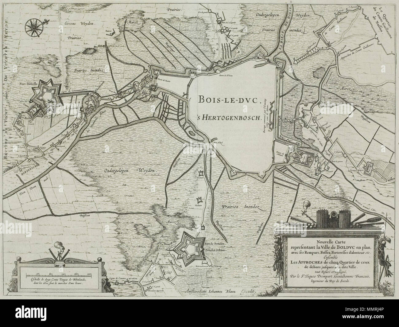 . English: Siege of 's-Hertogenbosch by Frederik Hendrik. Clearly ...