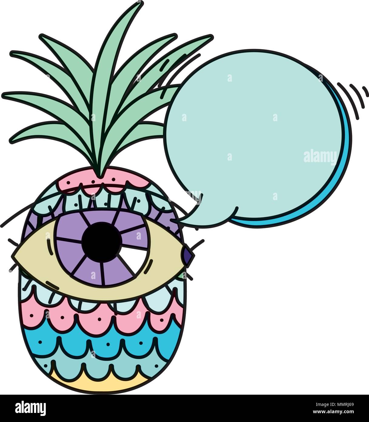 Pineapple eye Stock Vector Images - Alamy