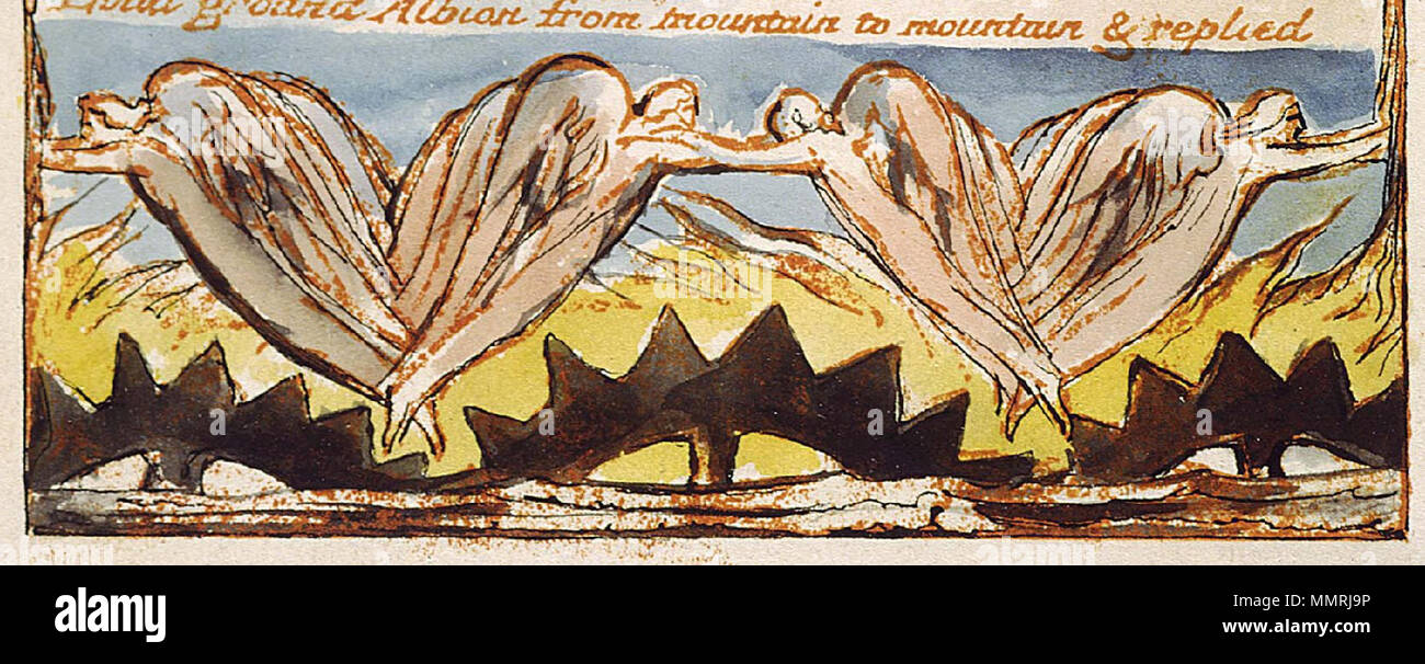 . English: Blake Jerusalem Plate 22 copy E bottom detail . 8 August ...