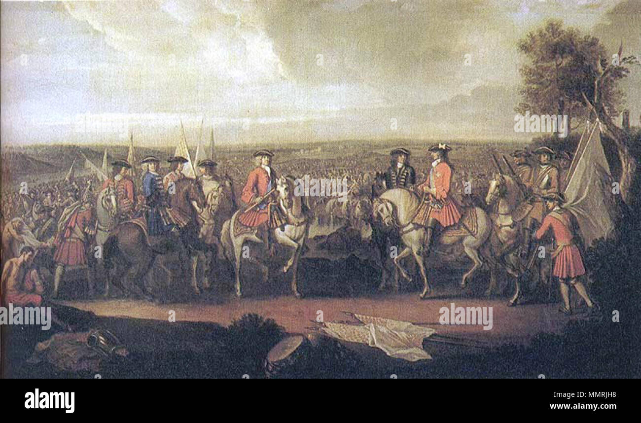 . Marshal Tallard, the French commander, surrendering to the Duke of ...